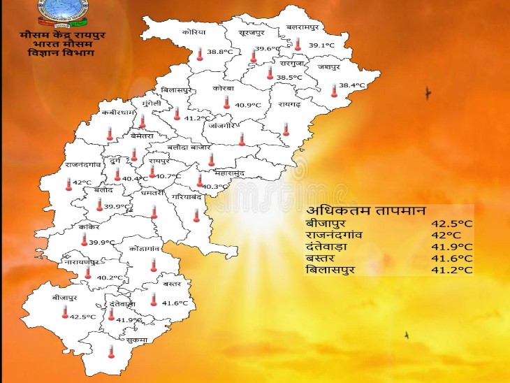 Chhattisgarh Weather IMD Rainfall Forecast Update | Raipur Durg Bastar ...