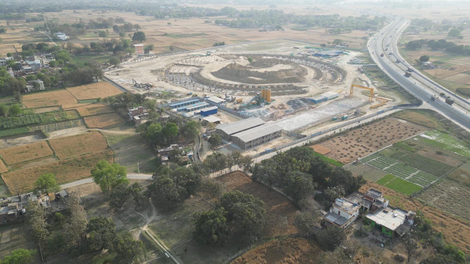 First picture of Varanasi International Cricket Stadium construction ...