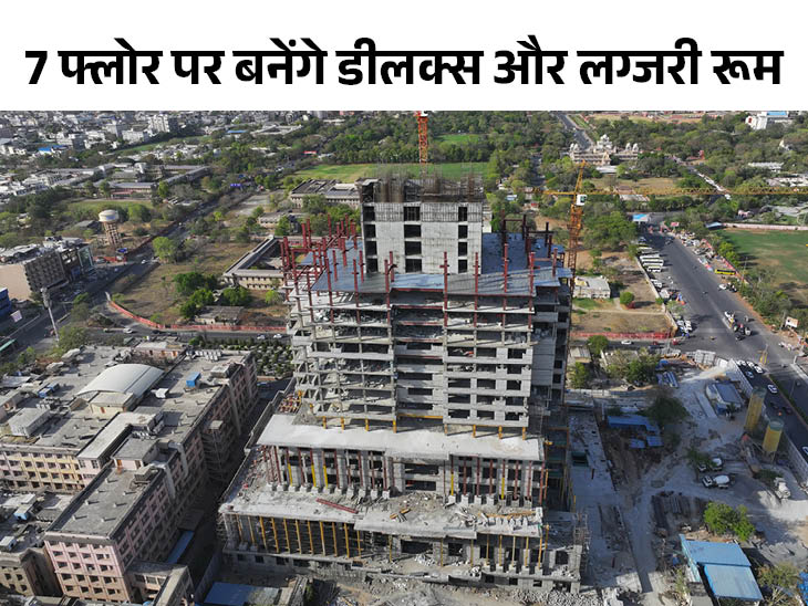Jaipur IPD Tower Ground Report; JDA High Tech Hospital Project Details | 24 मंजिल का ही बनेगा ...