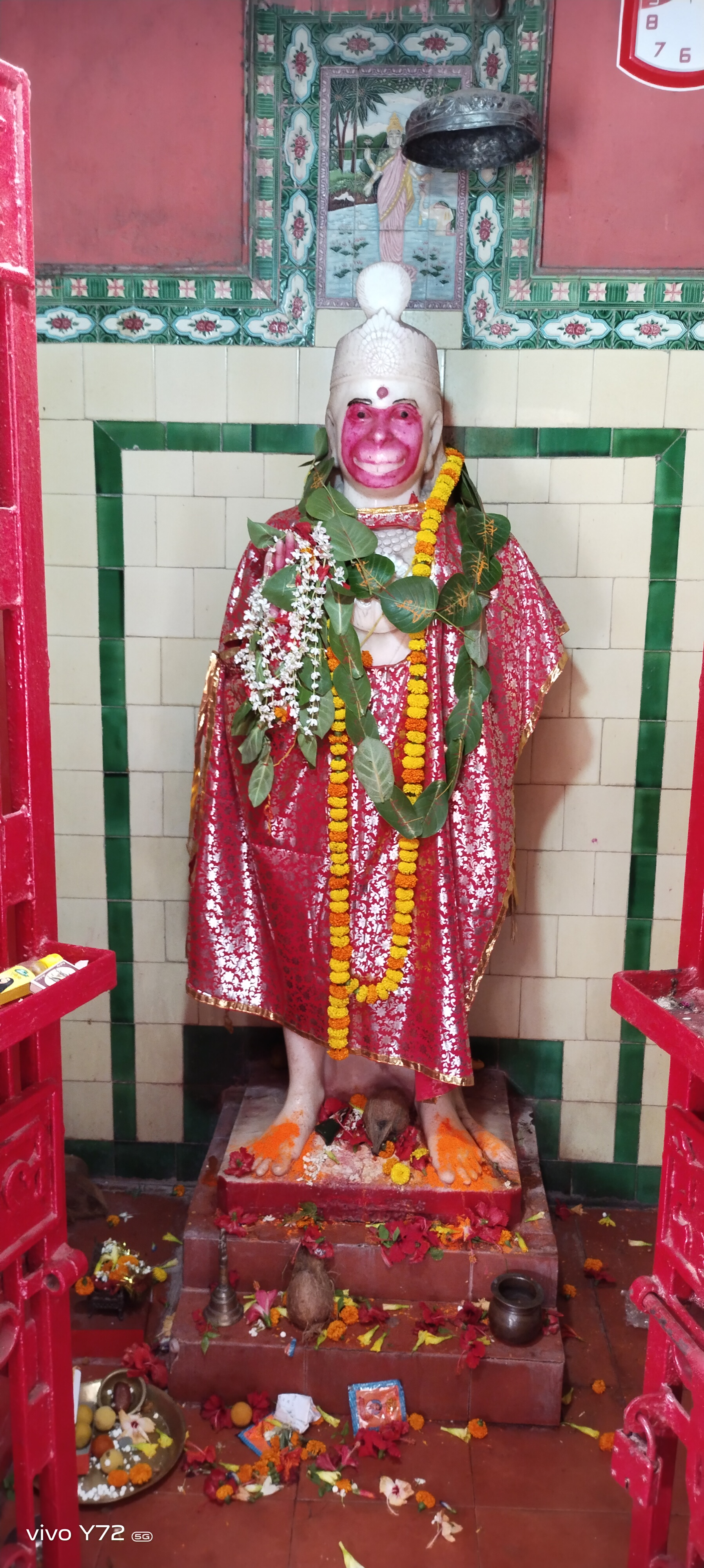 Hanumanji was worshipped in Thaneshwar Sthan temple premises | थानेश्वर ...