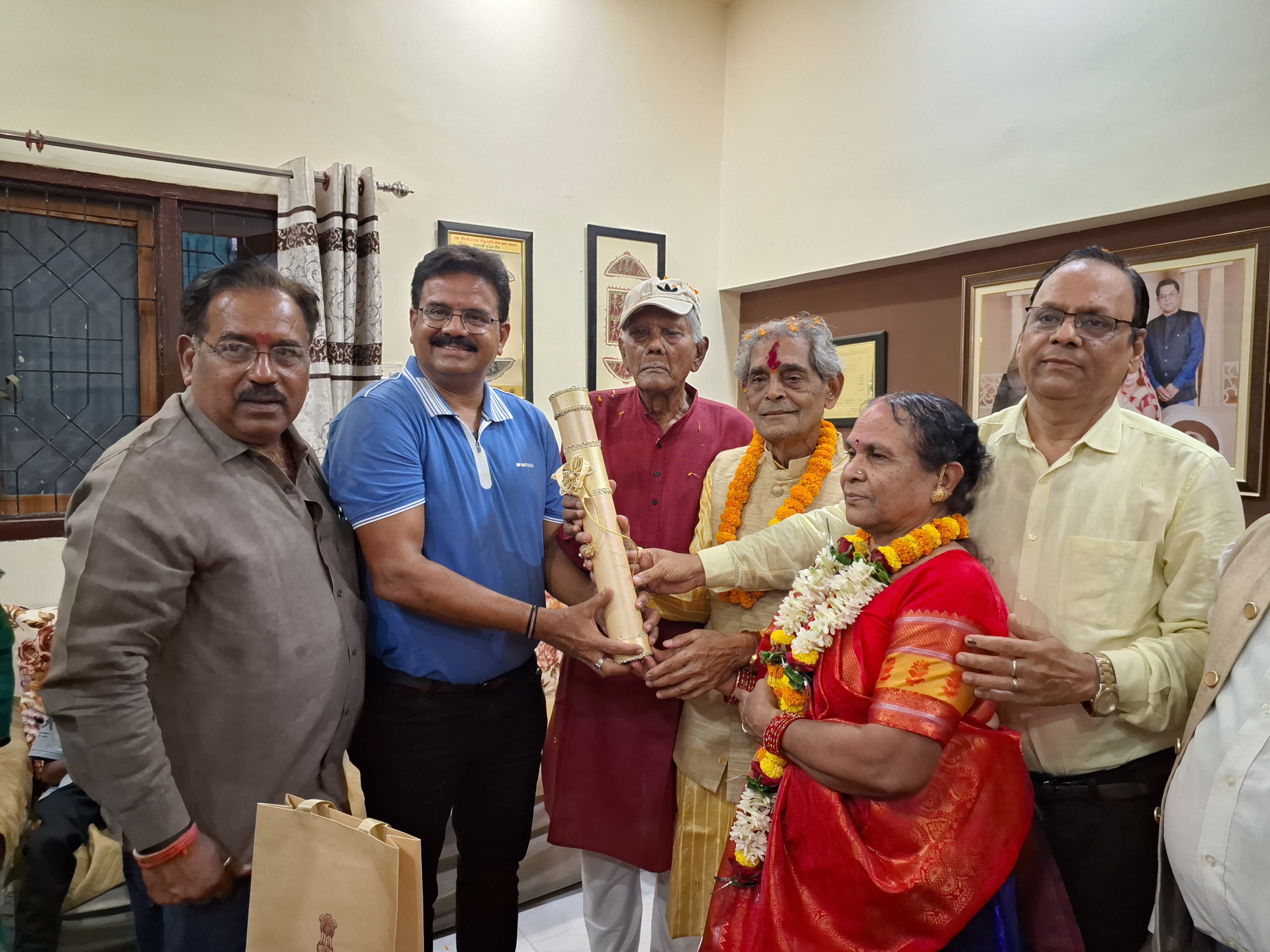 Kota MLA honored Padma Shri Ramlal Bareth | पद्मश्री रामलाल बरेठ का ...