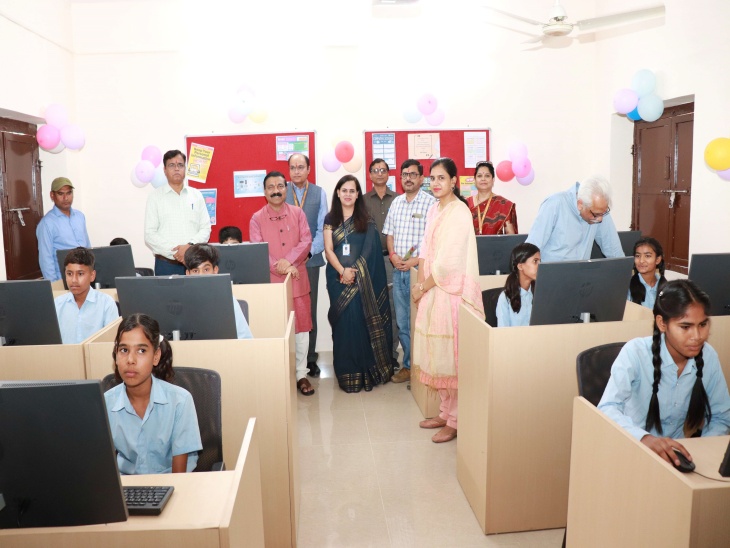 Government schools of four villages got modern computer labs | 4 गांवों ...