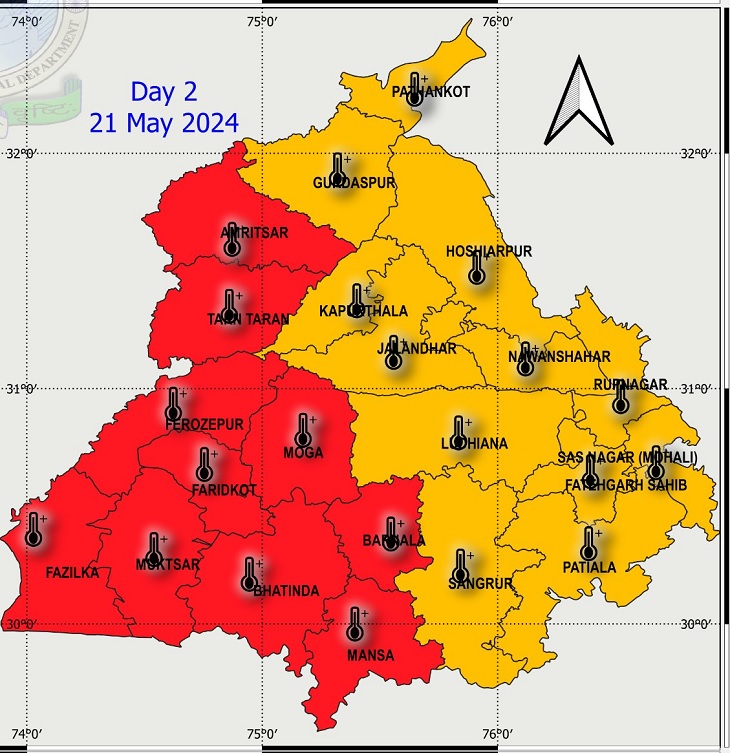 Punjab Weather Update ; Red Alert Heat Wave Effects City Report ...