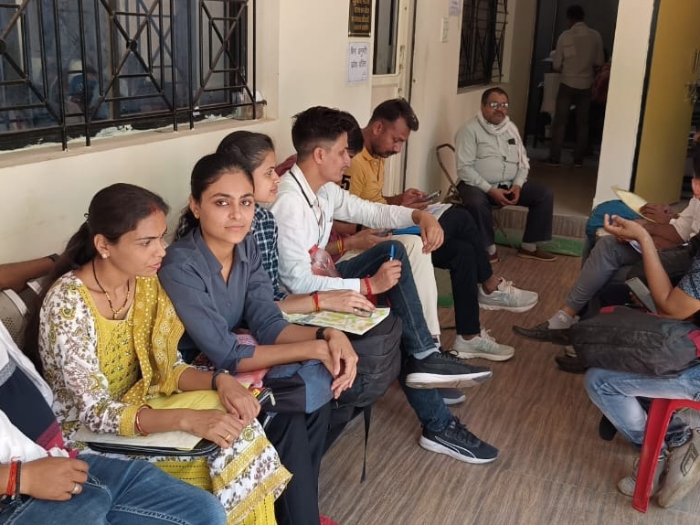 Candidates aspiring to become forest guards have their body ...