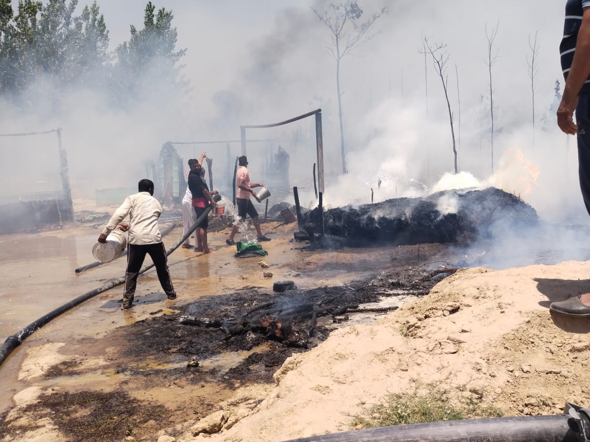 Punjab cylinder blast slums fire case | Nawanshahr News | नवांशहर लगी ...