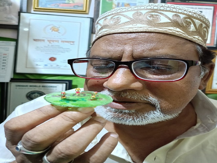 Udaipur city's gold craftsman and world record holder Dr. Iqbal Sakka ...
