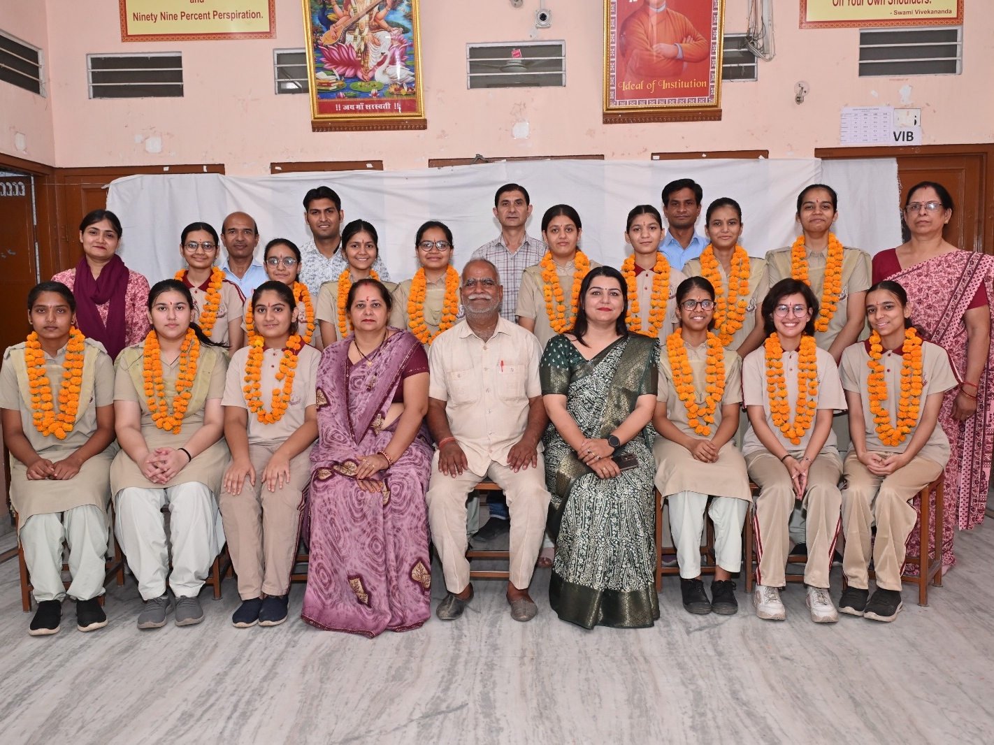Meritorious students were honored in Swami Vivekanand Vidya Mandir and best wishes were given ...