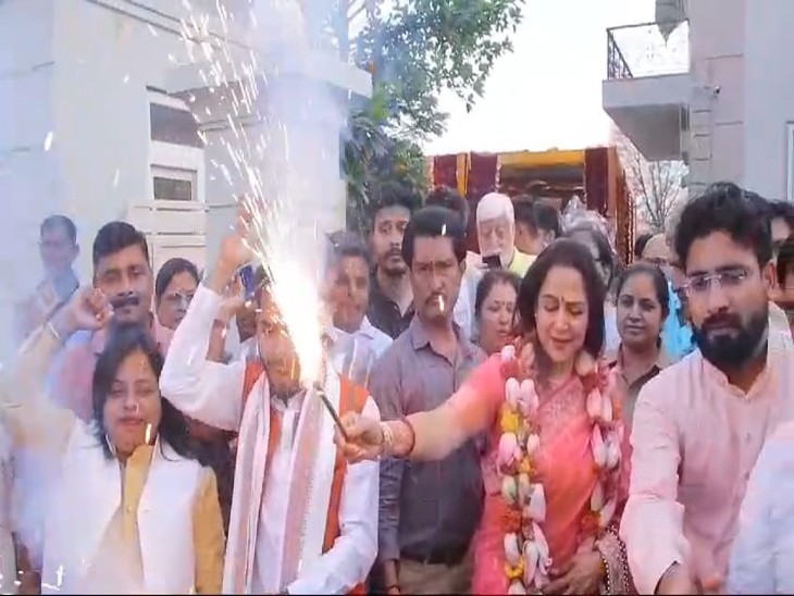 Mathur Hema malini cabinet | brijwashi apset NDA government | मथुरा को ...