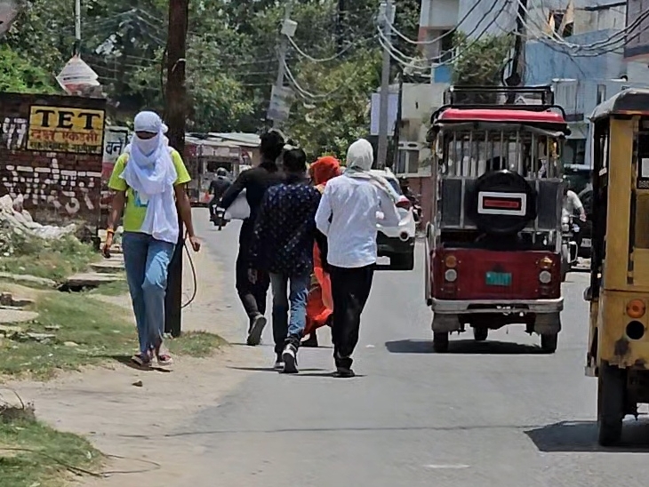 People are suffering from heat in Ghazipur, temperature reaches 45 ...