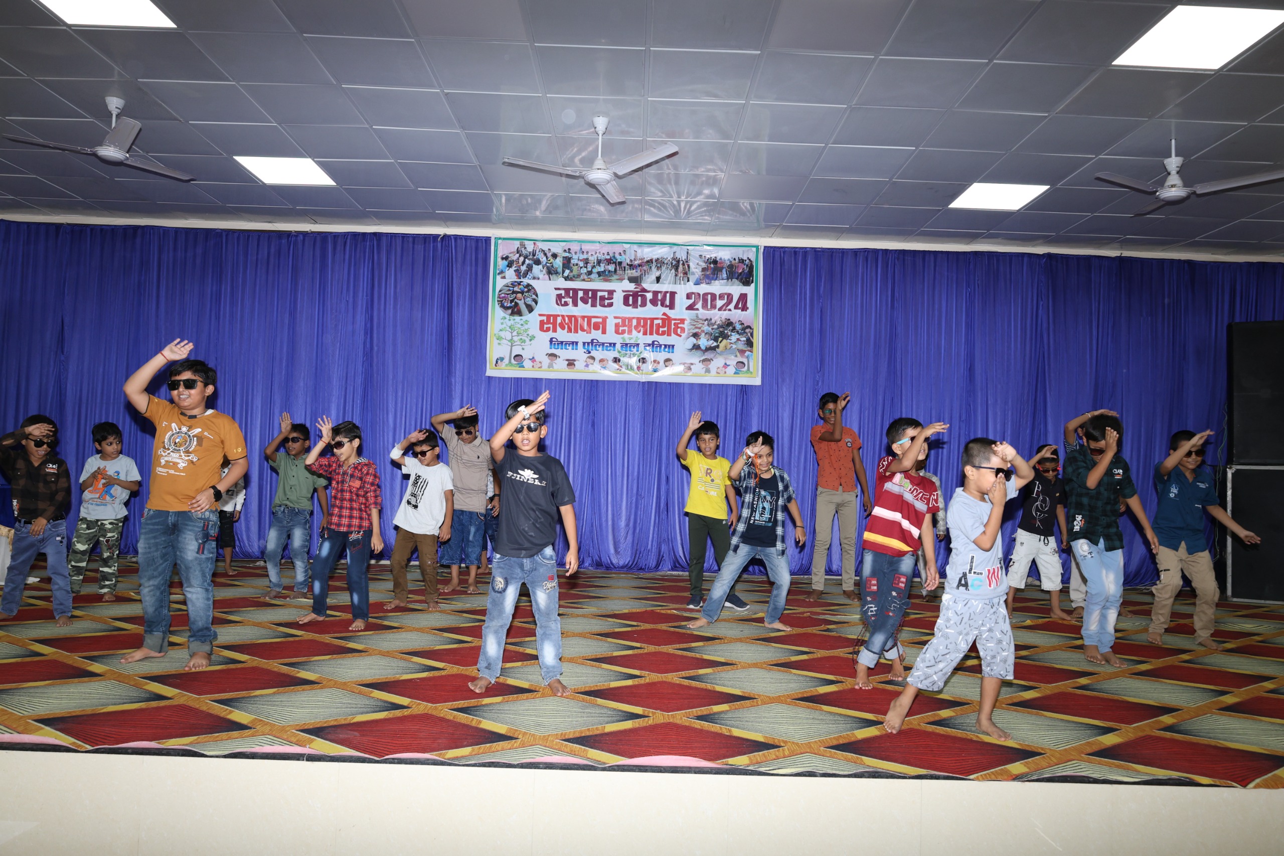 Children gave dance and music presentation, made paintings and sketches ...