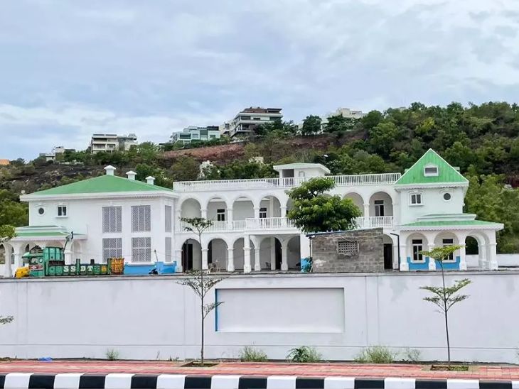 Jagan Mohan reddy luxurious resort palace on hills rushikonda hill ...