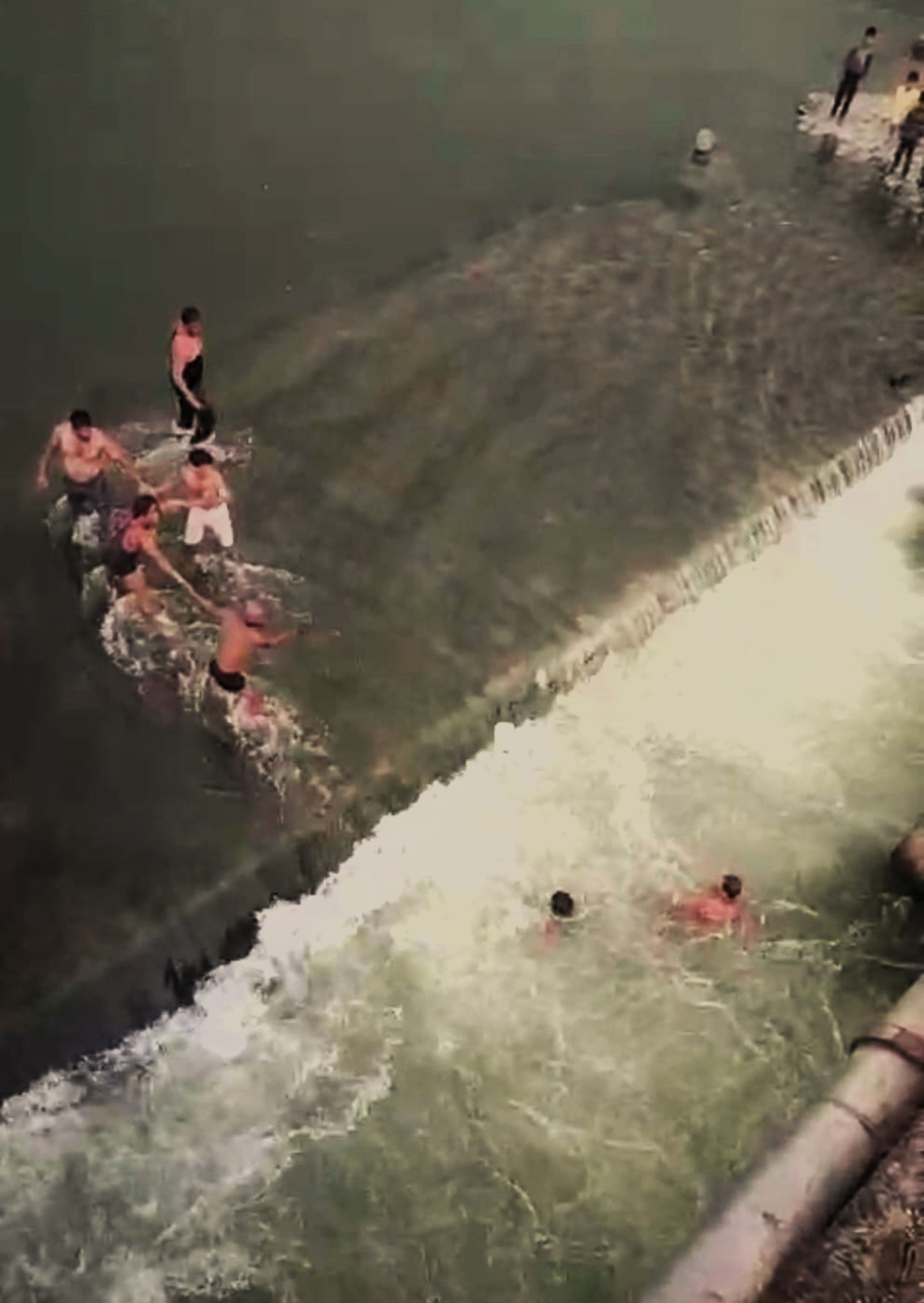 Three youths were drowning in the Veda river, they were pulled out of ...