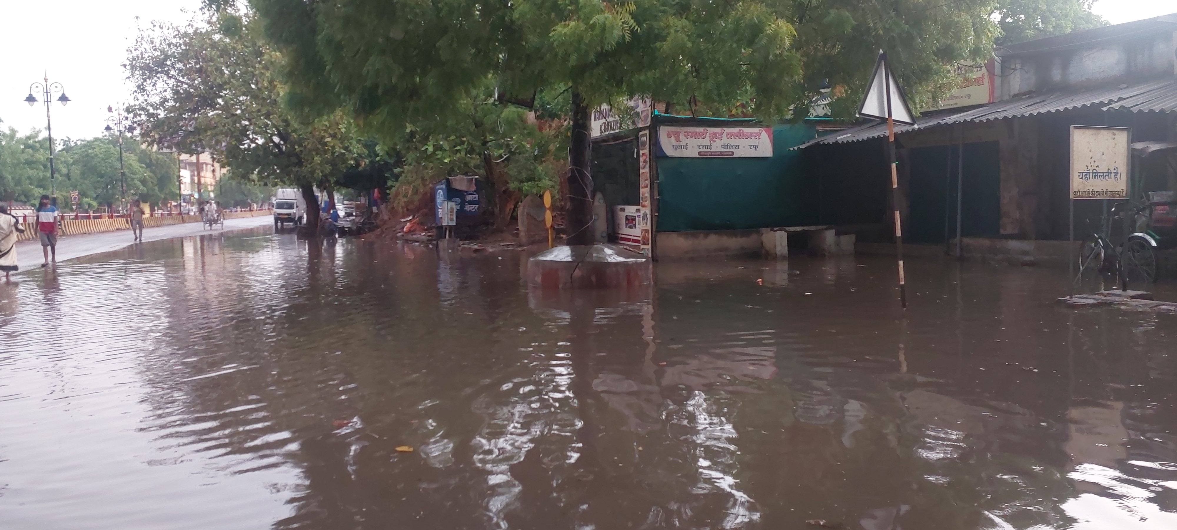 Varanasi Picture...The first rain exposed the Municipal Corporation