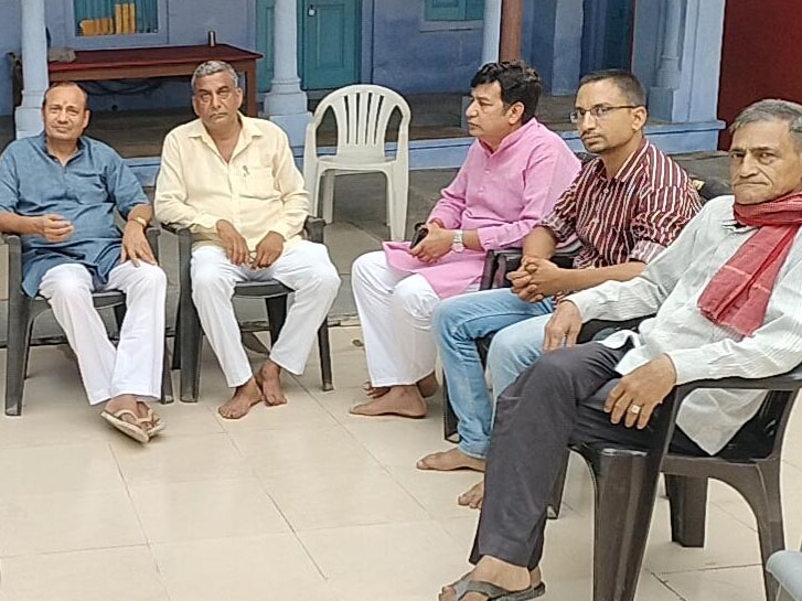 Preparations for the annual idol installation program of Mahalaxmi Dham ...