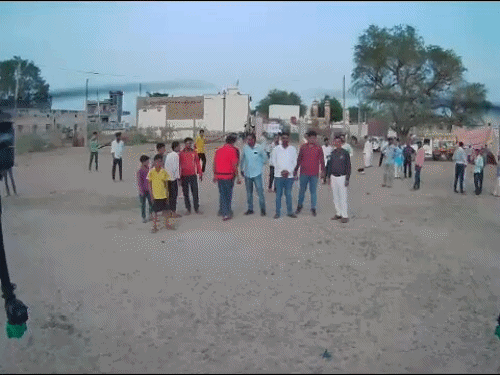 Information given about drone in Sarsar in Sardarshahar | सरदारशहर में ...