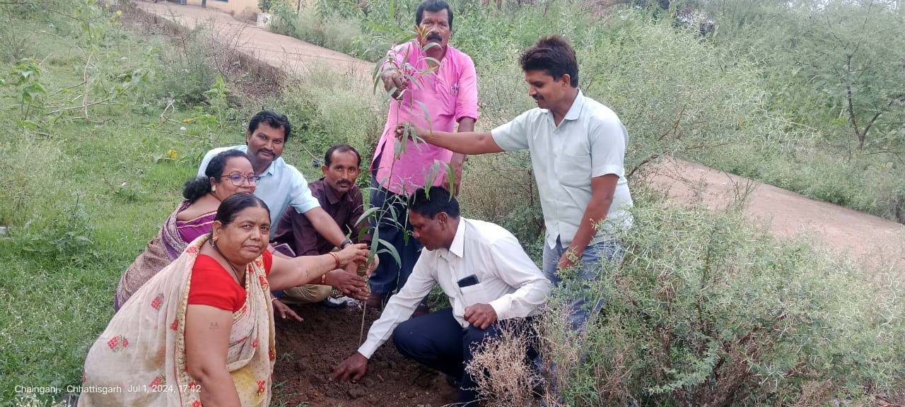 Plants were planted in the agriculture office and veterinary hospital ...
