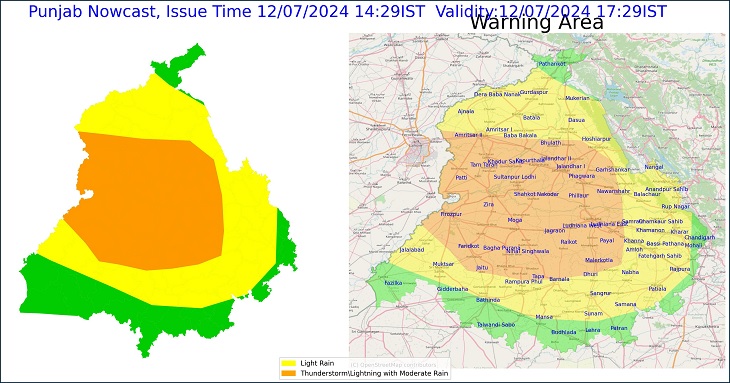 Punjab Weather Update ; Monsoon July Rain Data Alert | Jalandhar ...