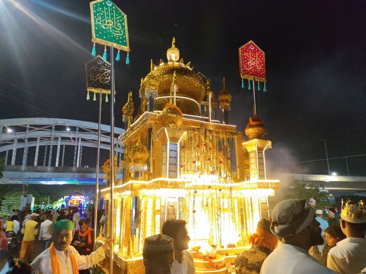 Tajia procession on Muharram in Bhilai till 12 midnight | मोहर्रम पर ...