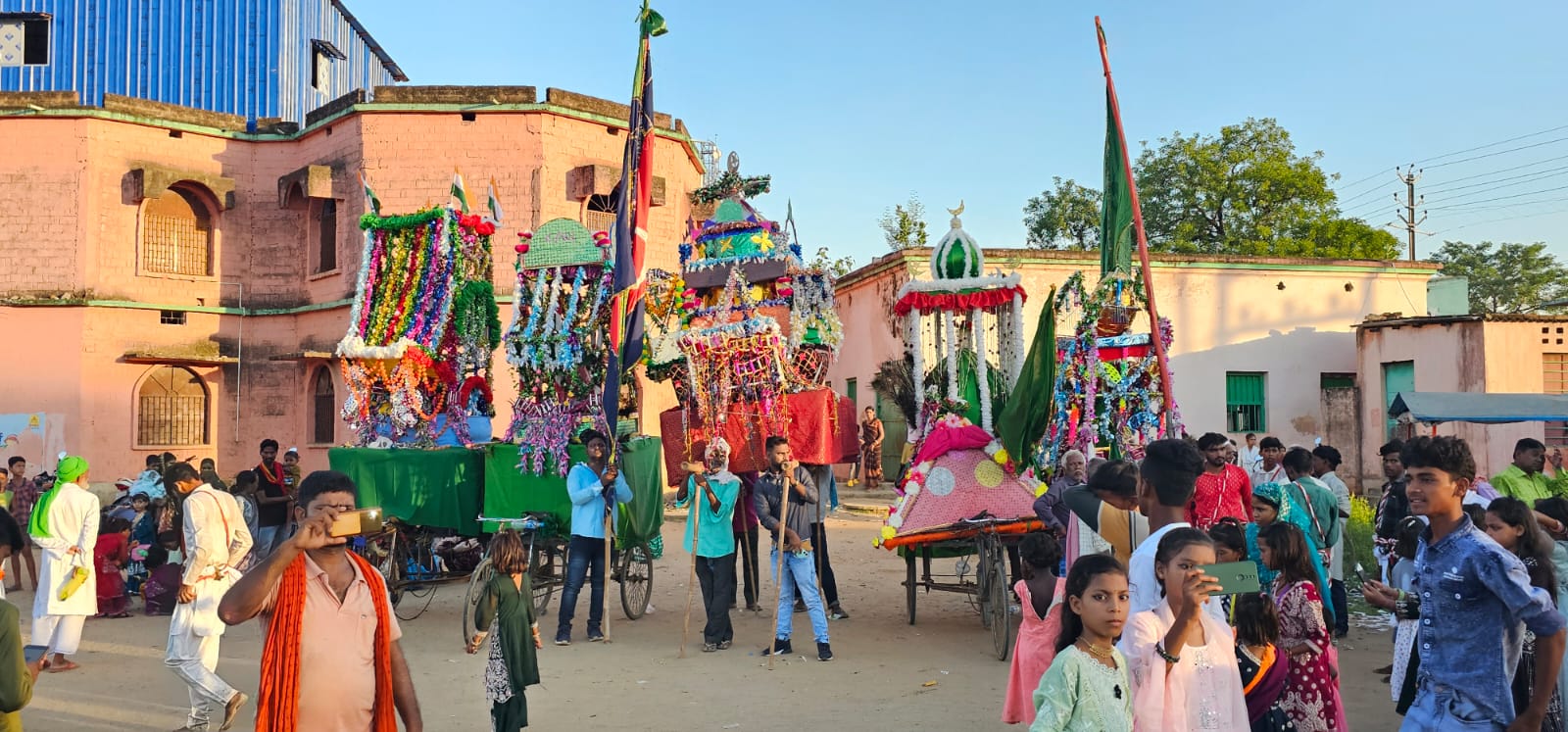 Tazia procession taken out in memory of Iman Hasan Hussain, anti-social ...