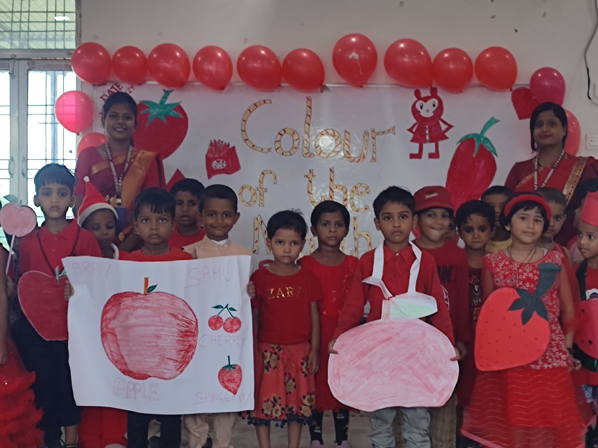 Children of Balvatika of PBRP Academy celebrated Red Day