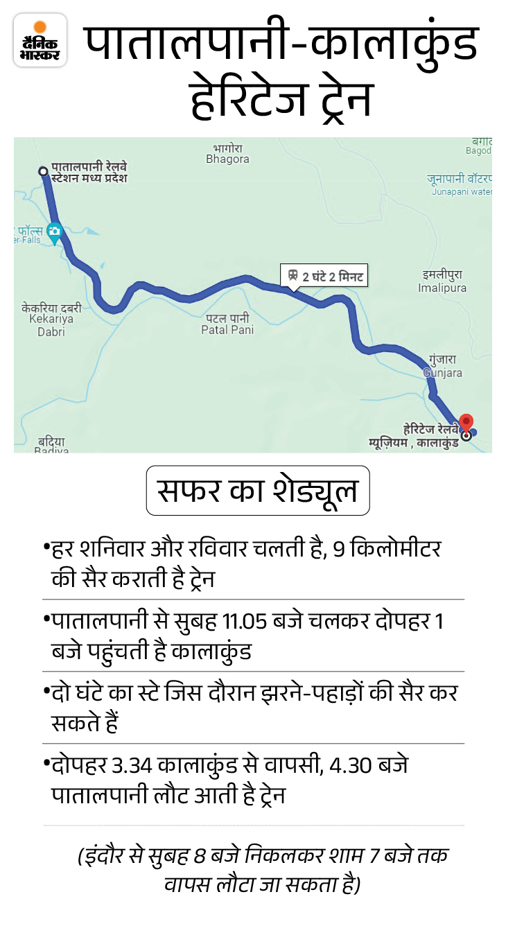 MP Patalpani Kalakund Heritage Train Video; Schedule, Ticket Details ...