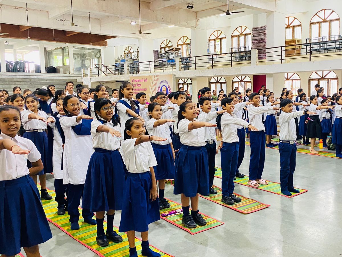 Program at Maa Kankeshwari Devi Vidya Vihar in Indore | इंदौर के मां ...