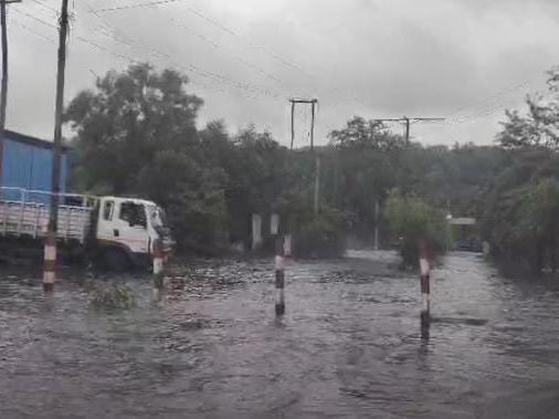 Chhattisgarh Rain water entered the Kusmunda mine of Korba
