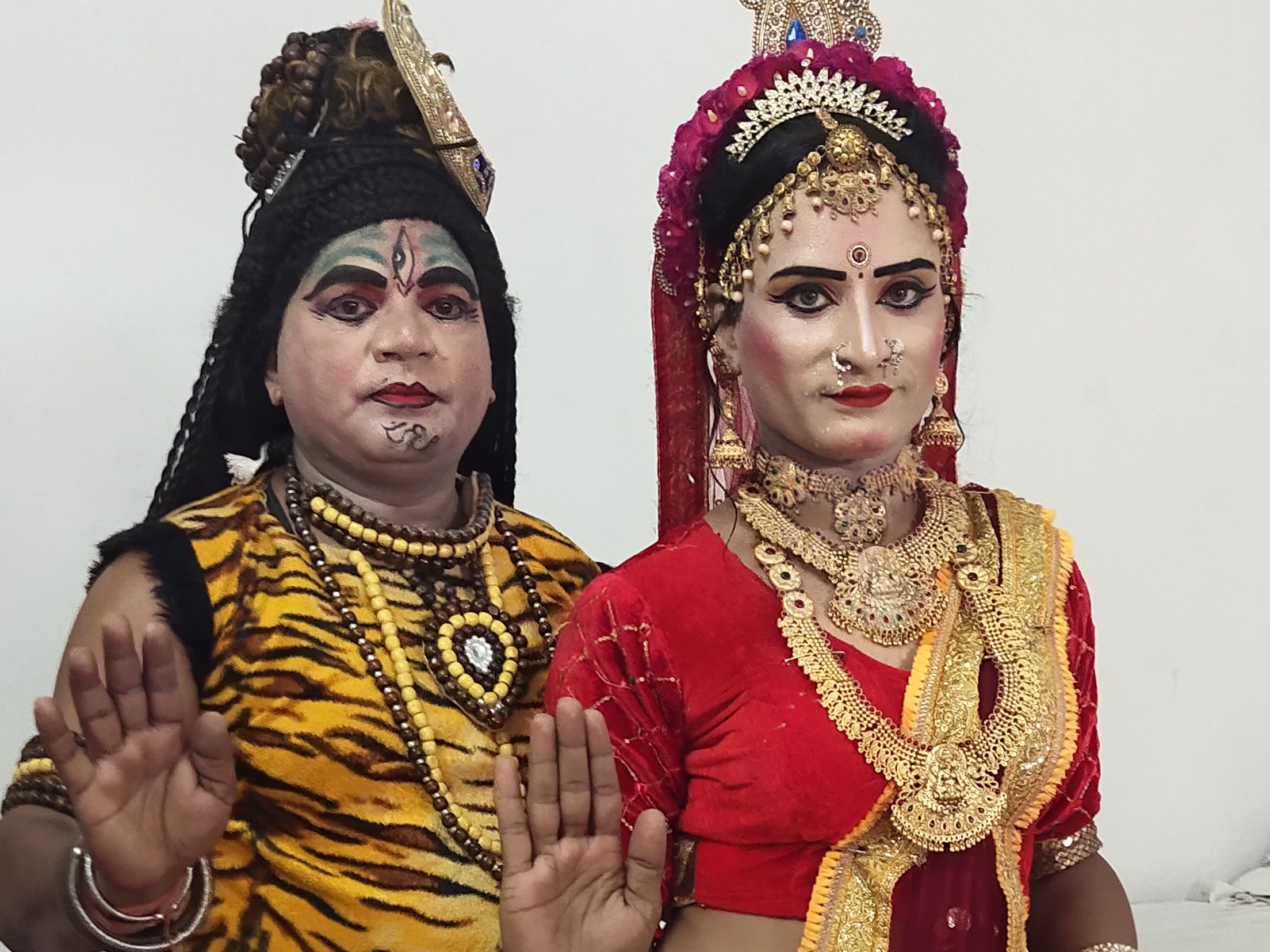 Panipat- Sanauli decorated temples on the banks of Yamuna at UP border