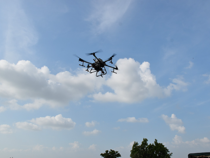 Rewa forest department is doing aerial seeding with drones | मध्यप्रदेश ...