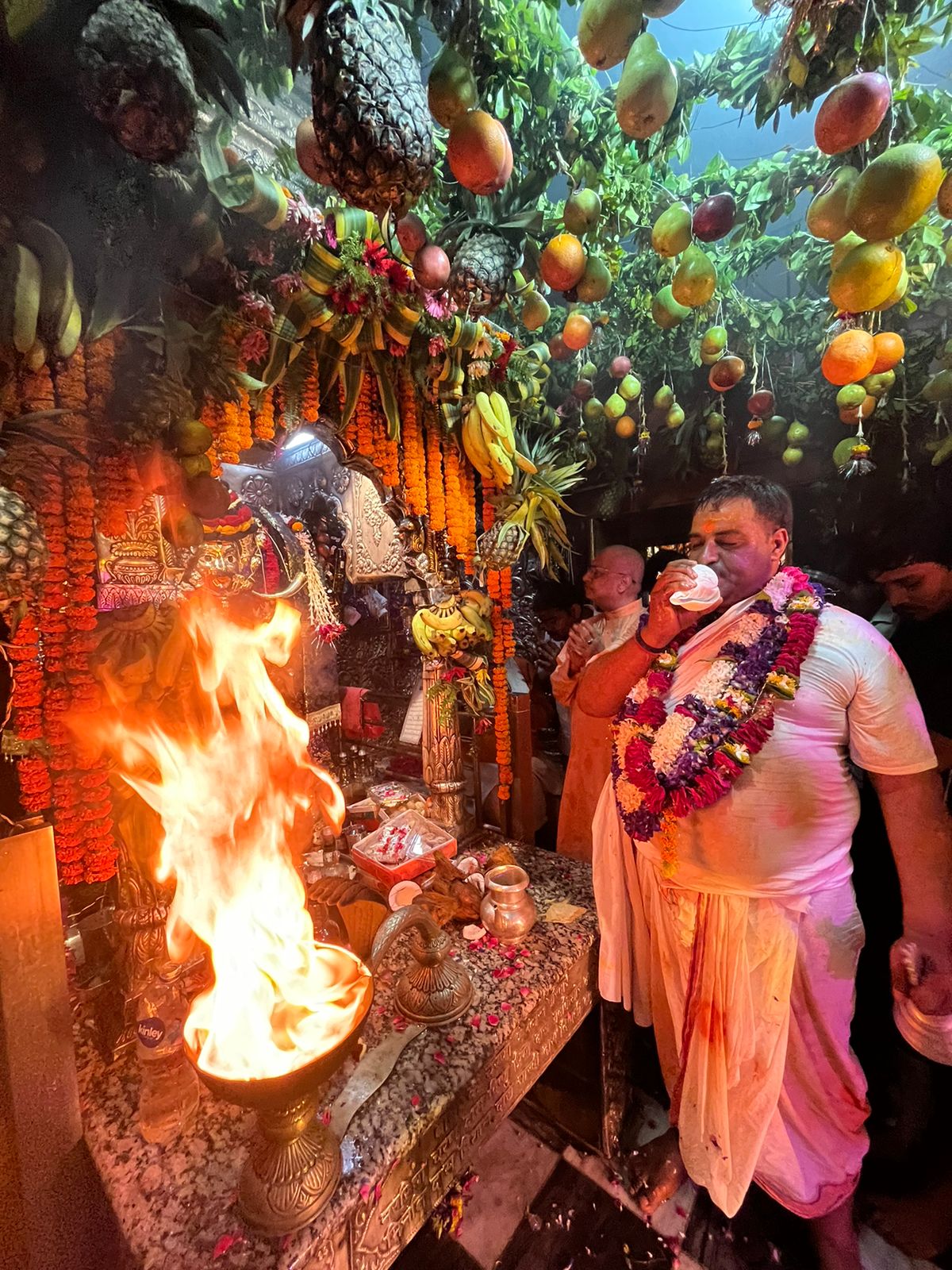 Snow decoration of Kal Bhairav in Varanasi today.... | वाराणसी में काल ...