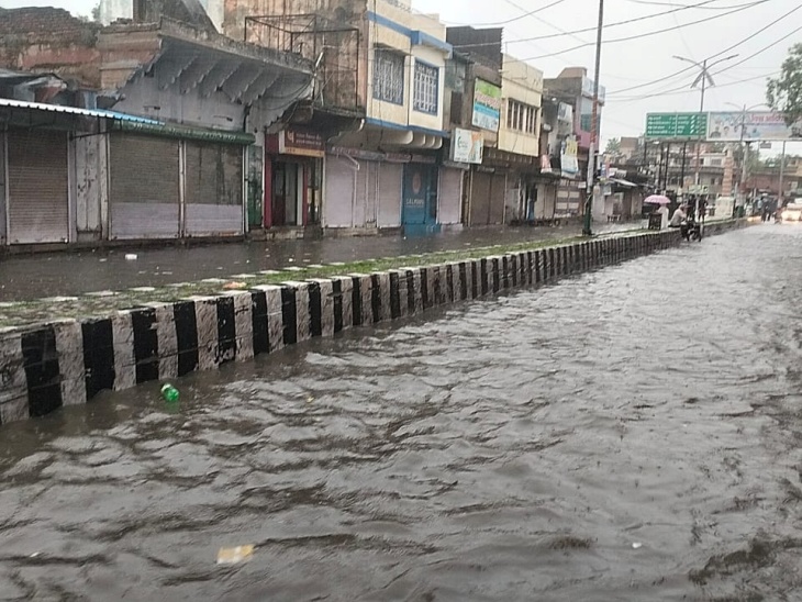 Heavy rains in Gangapur City, roads turned into rivers Gangapur ...