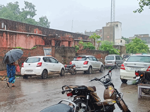 Waterlogging in many places due to rain in Deoli | देवली में बारिश से ...