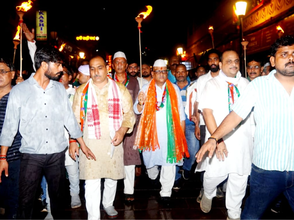 Congress torch procession Varanasi 78th consecutive Ajay Rai Kolkata ...