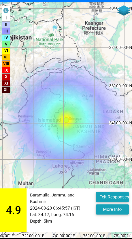 Jammu Kashmir Earthquake Tremors Update | Baramulla Earthquake | जम्मू ...