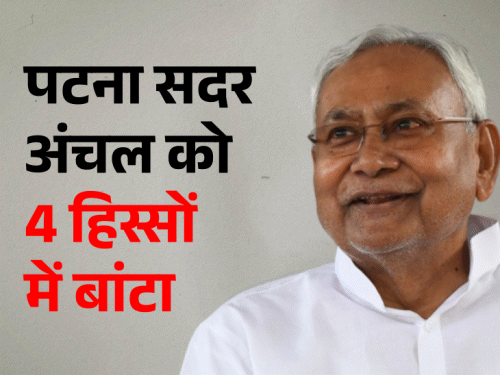 Patna Sadar Zone was divided into four parts Descion taken in Cabinet ...