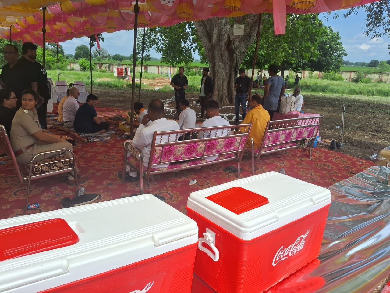 Bhoomi Pujan of Coca Cola Bottling Plant in Buxar | बक्सर में कोका कोला ...