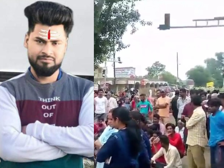 Road blockade at Tili intersection in protest against the murder of a ...