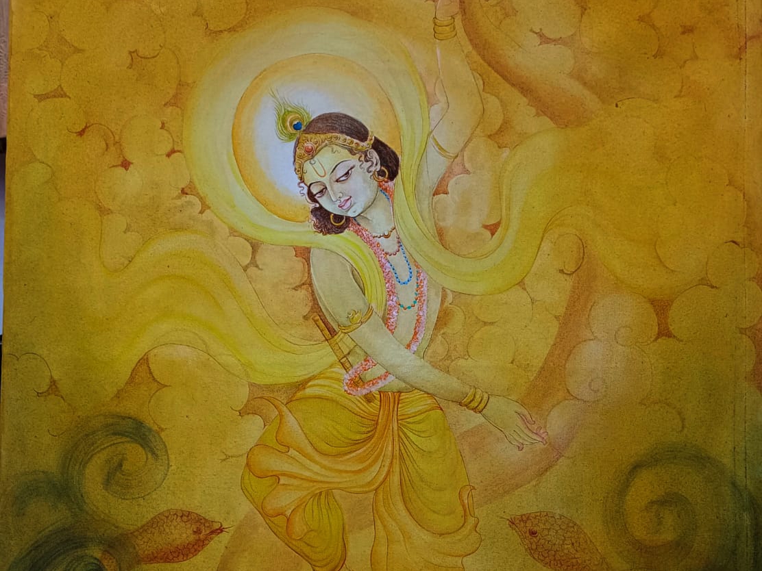 Alka Pathak of Ashta made a painting of Shri Krishna Leela | आष्टा की ...