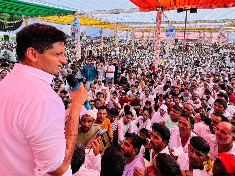 Jind Uchana Congress MP Deepender Hooda election campaign Brijendra ...