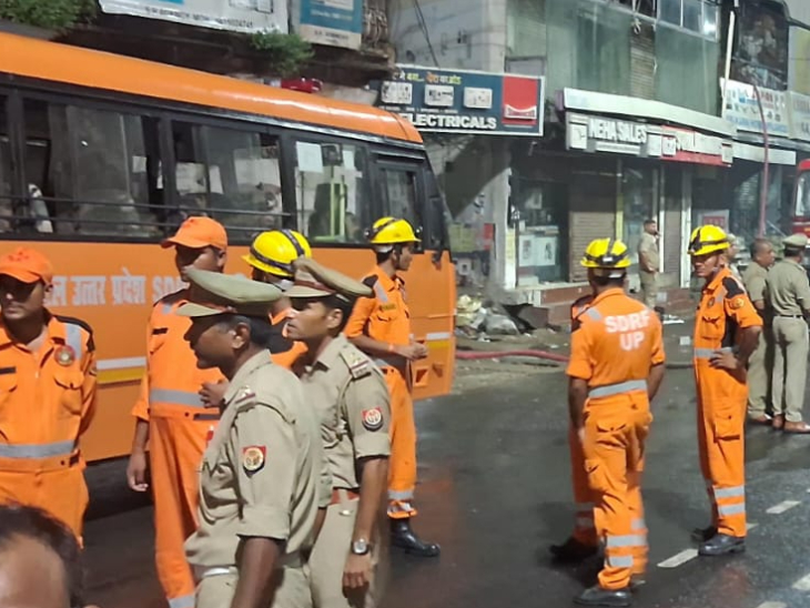 Fire in electronic warehouse in Lucknow not extinguished | लखनऊ के ...