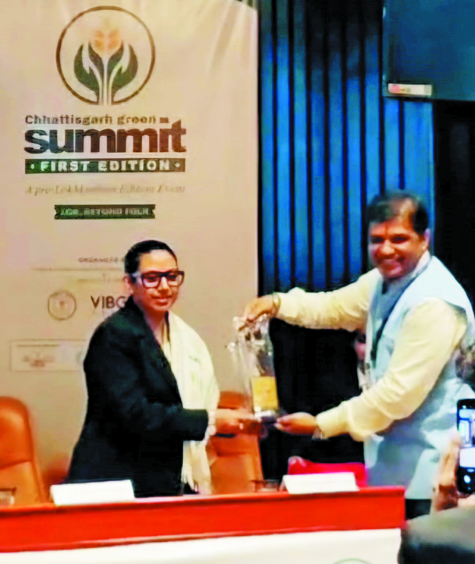 Bastar's daughter Apoorva showed the model of natural greenhouse at the ...