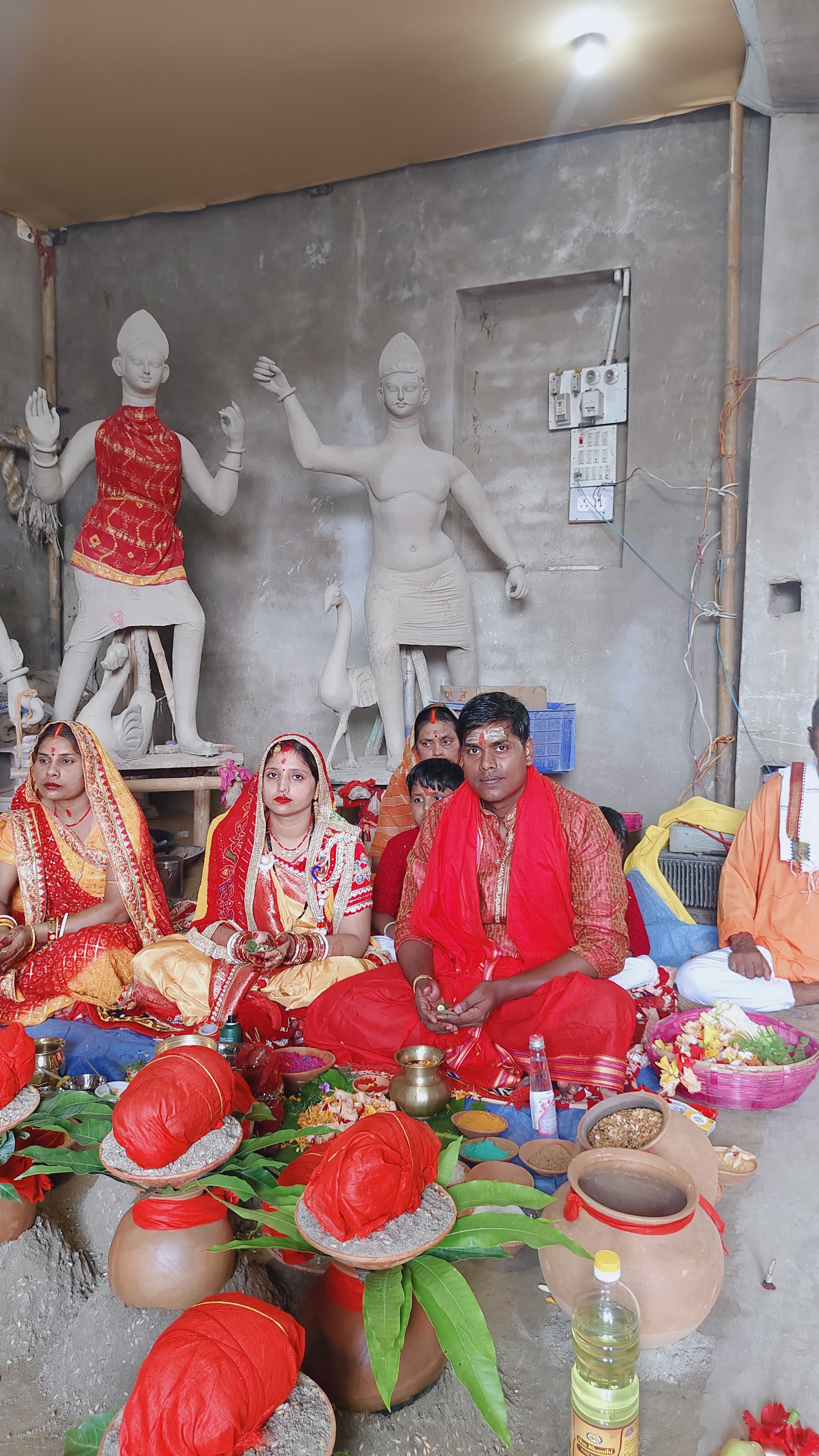 The history of Bakhri Durga Puja is decades old, here the idol of the ...