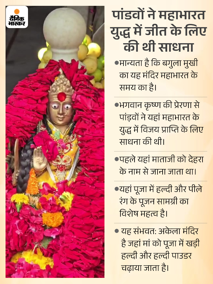 MP Ujjain Nalkheda Maa Baglamukhi Mandir Story; History Facts Beliefs ...