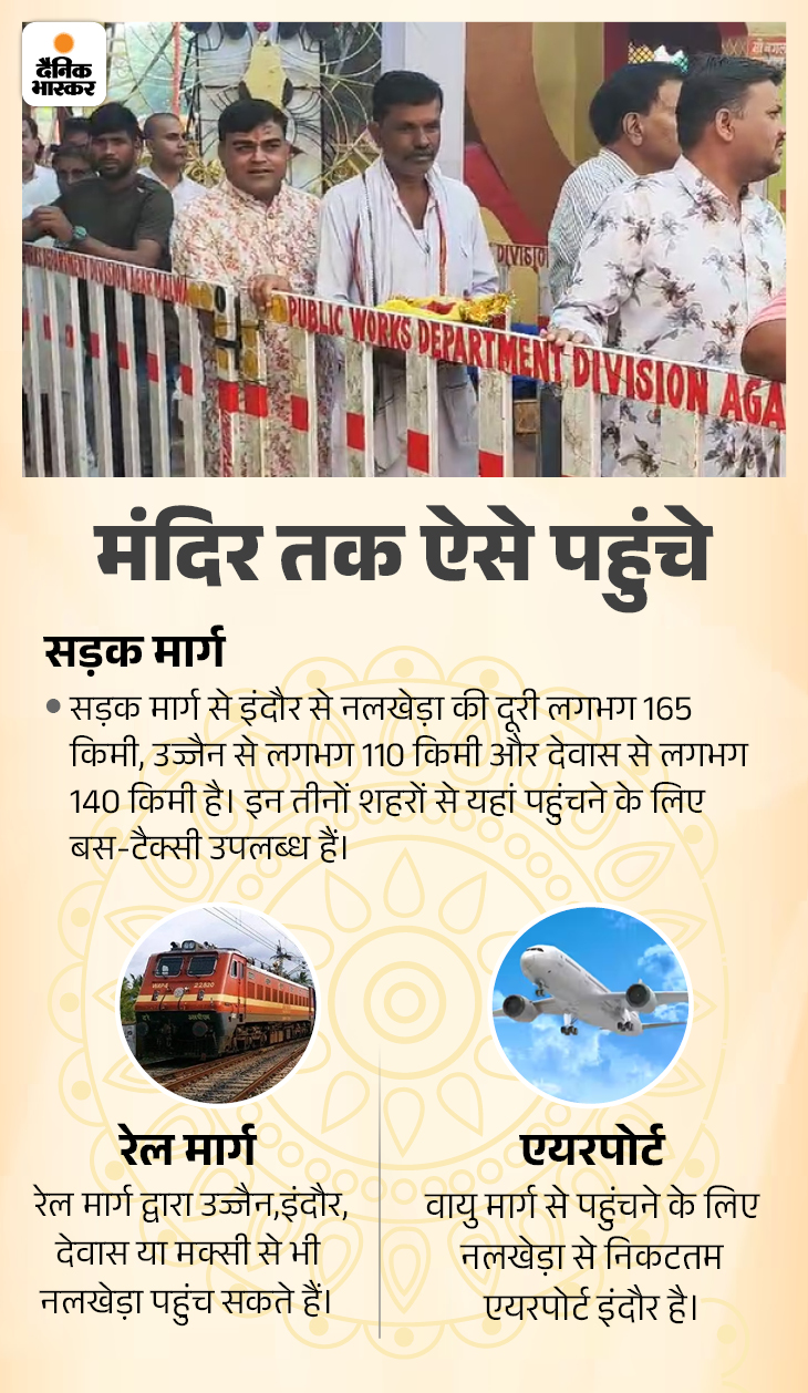 MP Ujjain Nalkheda Maa Baglamukhi Mandir Story; History Facts Beliefs ...