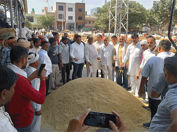 Palwal grain market Paddy Purchase ACS Sudhir Rajpal Hodal MLA Harendra ...