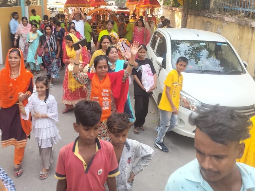 Palki Yatra taken out in Tal Katora of Lucknow