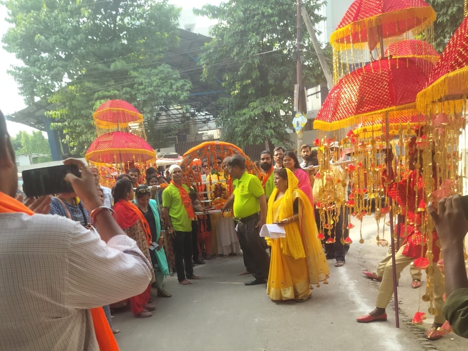 Palki Yatra taken out in Tal Katora of Lucknow