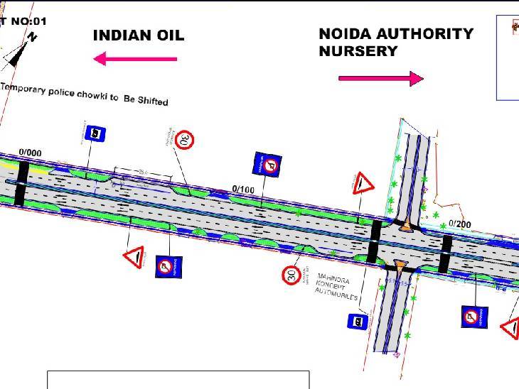 Roads will be model in Noida in 100 crores Design ready, company will ...