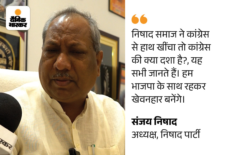 Nishad Party chief Sanjay Nishad on up by election 2024, Nishad Party, ‌BJP