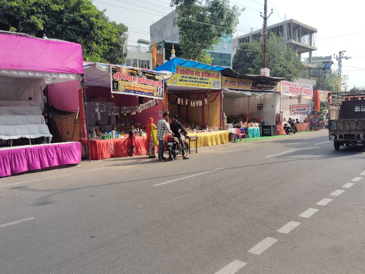 Rajasthan kota Kota firecracker shops decorated, Kota Diwali firecrackers